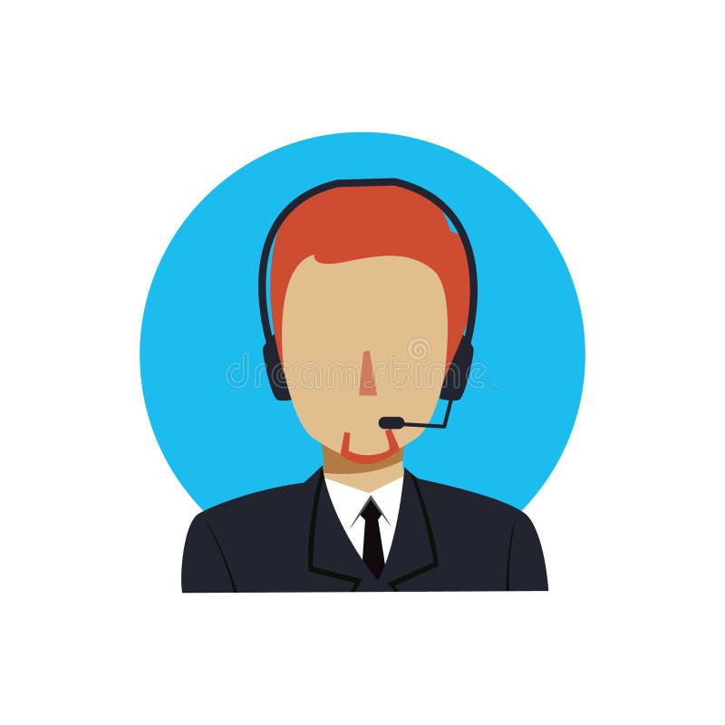 Customer Care Executive. Vector Illustration Decorative Design Stock ... Customer Care Executive. Vector Illustration Decorative Design Stock ...