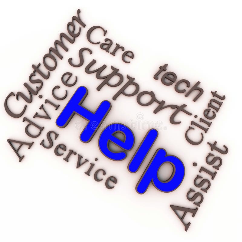 Help support advice care stock illustration. Illustration of technical ...