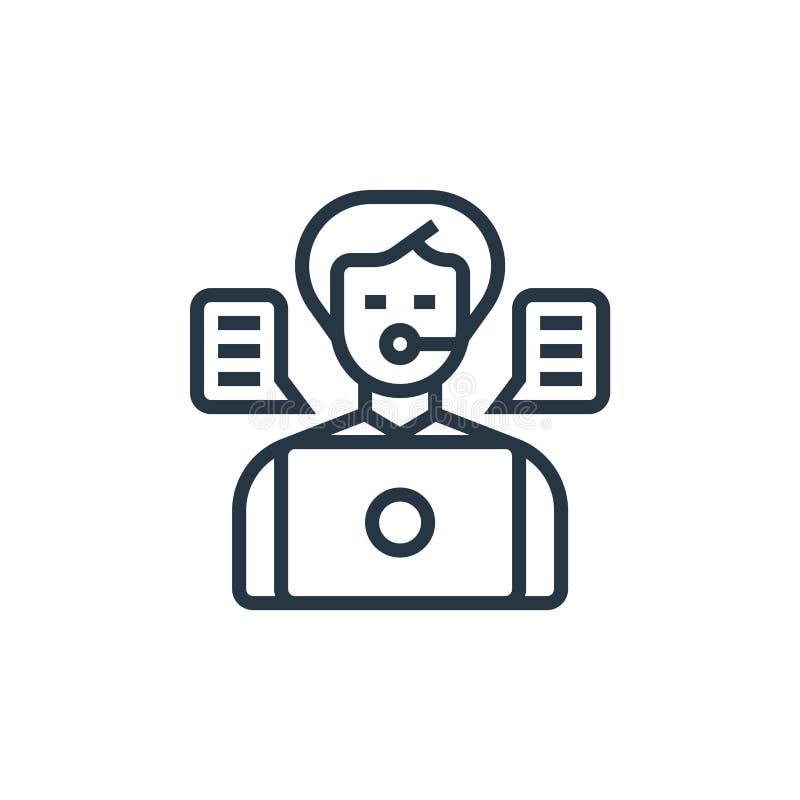 Customer Care Icon Vector from Business Process Outsourcing Concept ...