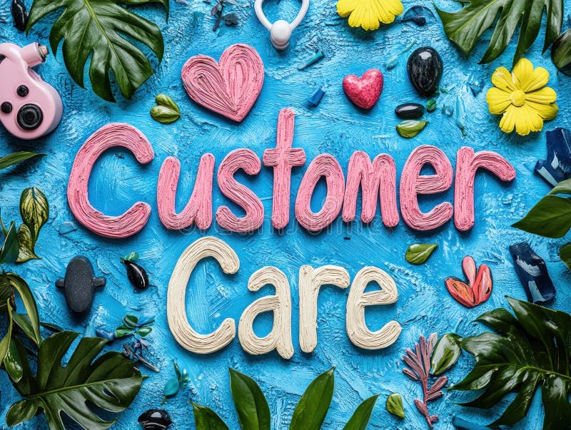 Customer Care Text Illustration Stock Image - Image of letters, copy ...