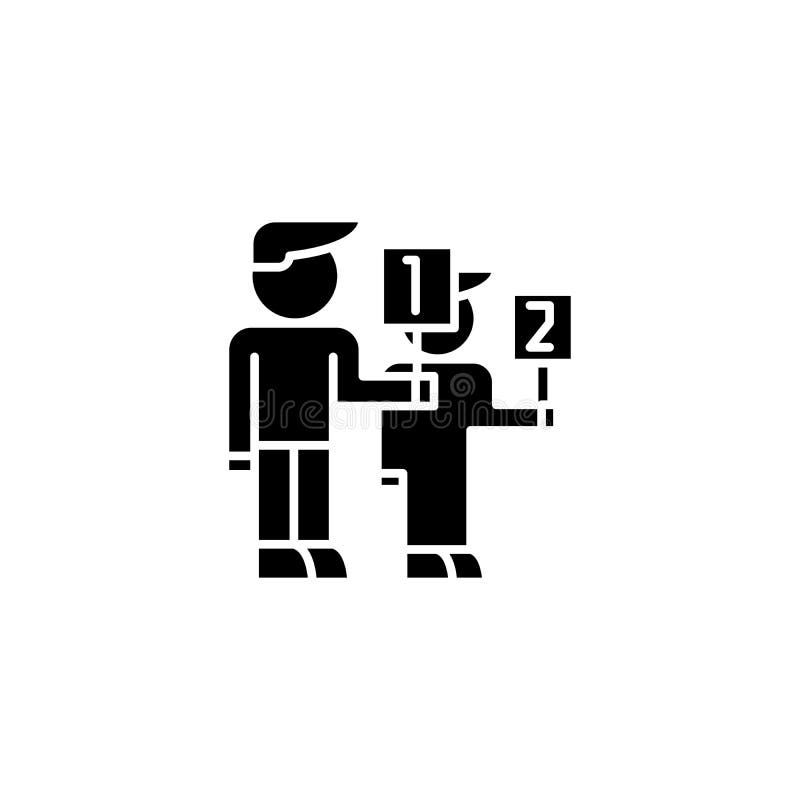 Customer Categories Black Icon Concept. Customer Categories Flat Vector ...