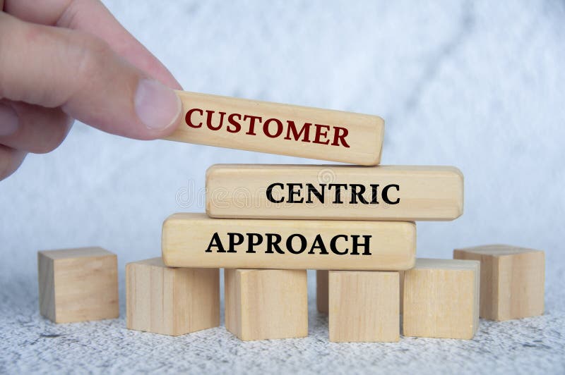 Customer Centric Approach Text on Wooden Blocks Stock Image - Image of ...