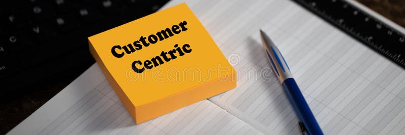 CUSTOMER CENTRIC. Close-up of a Memory Stick with the Text Stock Photo ...