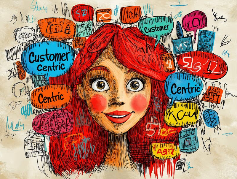 Customer Centric Text Illustration Stock Image - Image of abstract ...