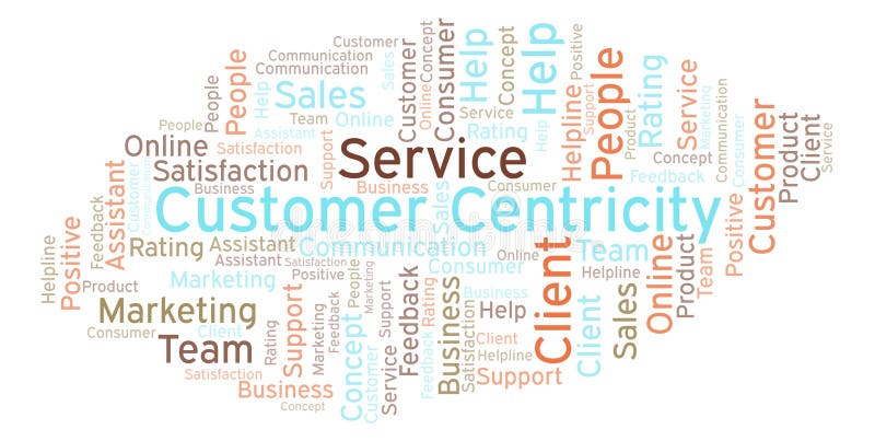 Customer Centricity Word Cloud. Stock Illustration - Illustration of ...