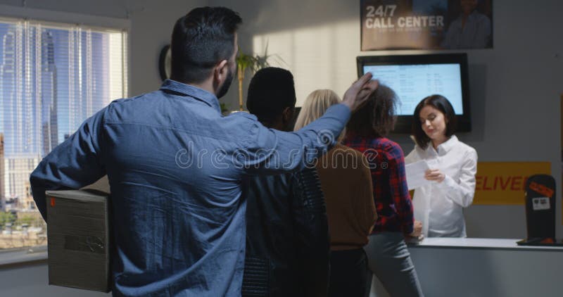 Customer Complaining about Slow Service in Delivery Center Stock Image ...