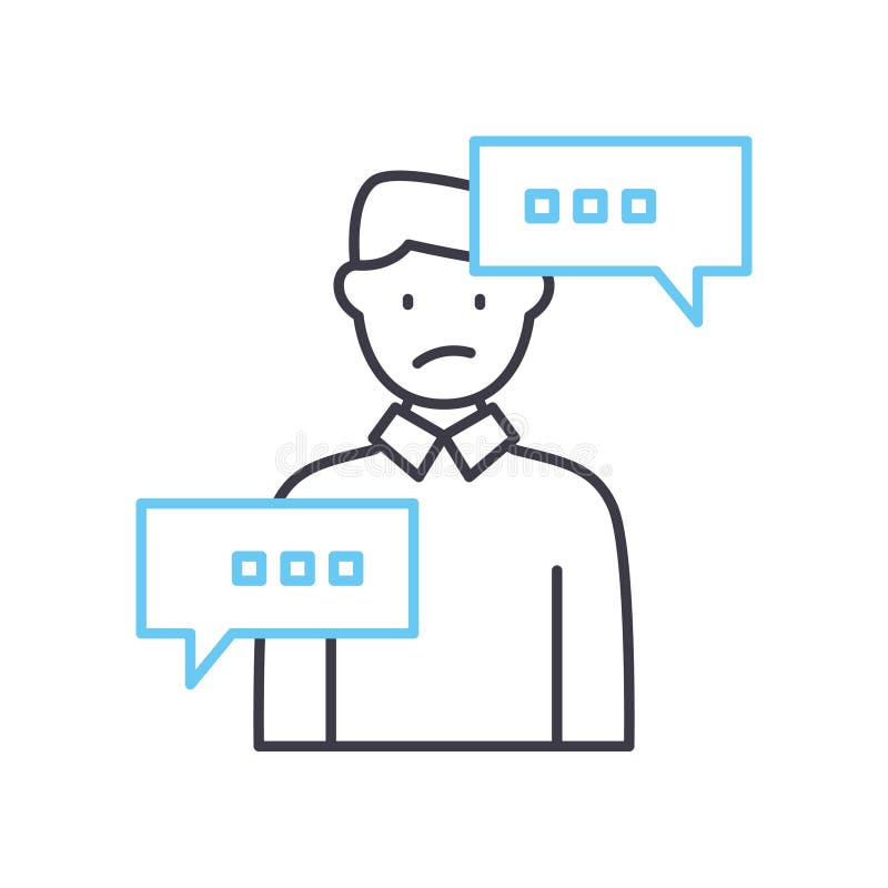 Customer Complaint Line Icon, Outline Symbol, Vector Illustration ... Customer Complaint Line Icon, Outline Symbol, Vector Illustration ...