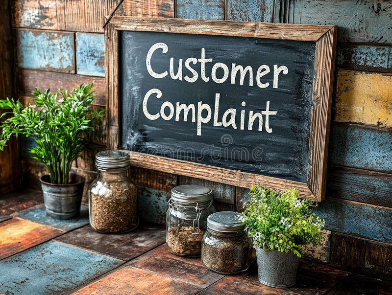 Customer Complaint Text Written on the Blackboard Stock Image - Image ...