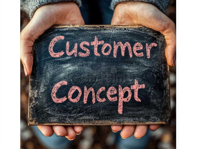 Customer Concept Text Written on the Blackboard Stock Image - Image of ...