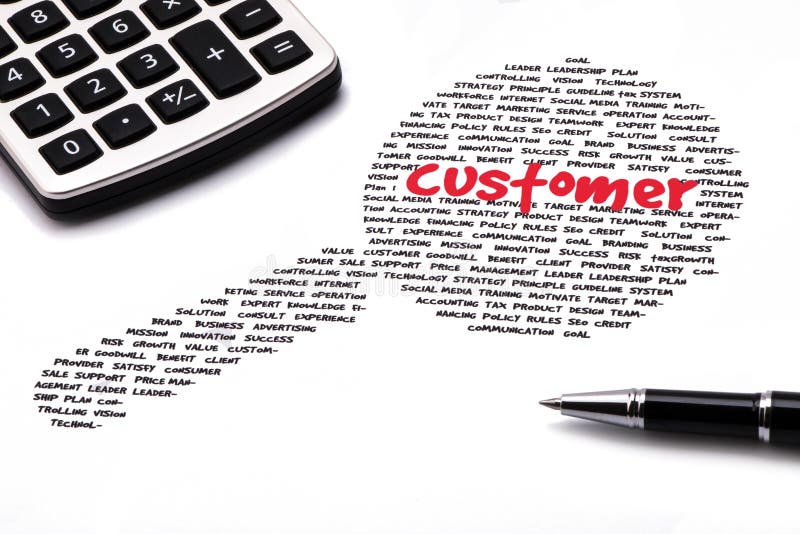 Customer Concept in Financial Chart Stock Image - Image of strategy ...