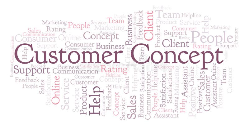 Customer Concept Word Cloud. Stock Illustration - Illustration of ...