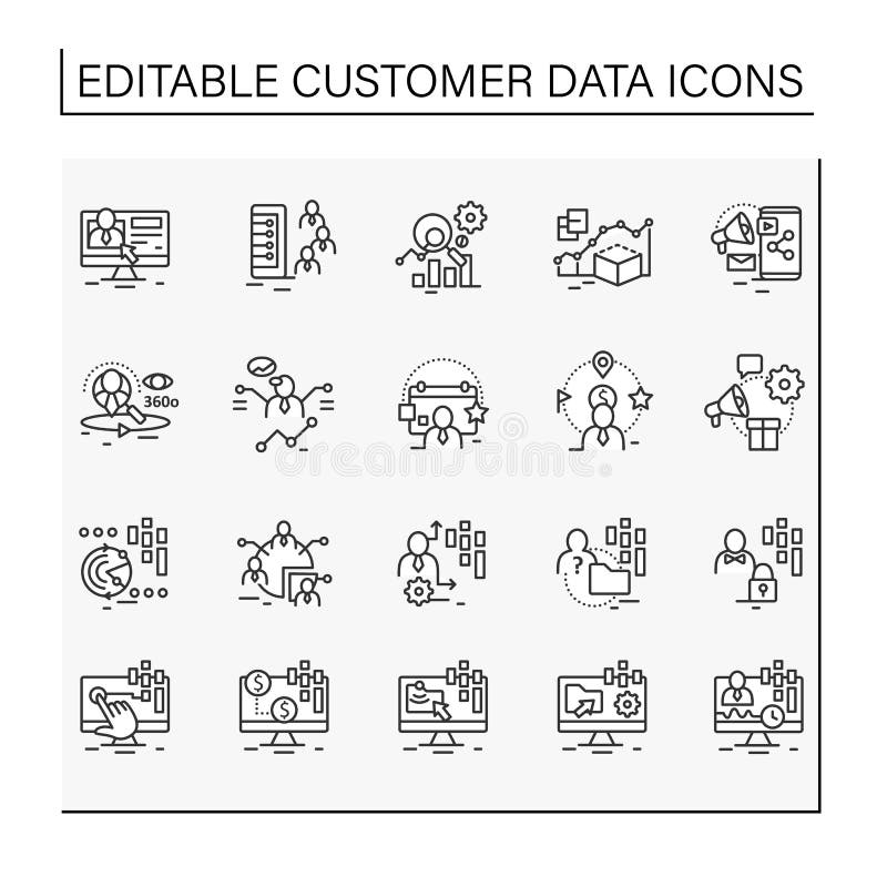 Customer Data Platform Brochures Stock Vector - Illustration of ...
