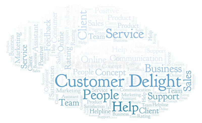 Customer Delight Word Cloud. Stock Illustration - Illustration of ...