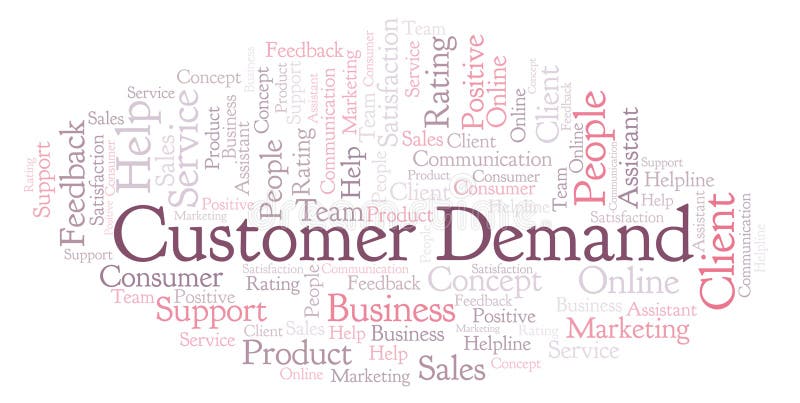 Now Customer Demand Speech Bubbles Urgent Need Fast Response Stock ...