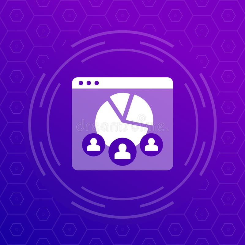 Customer Demographics Icon for Web Stock Illustration - Illustration of ...