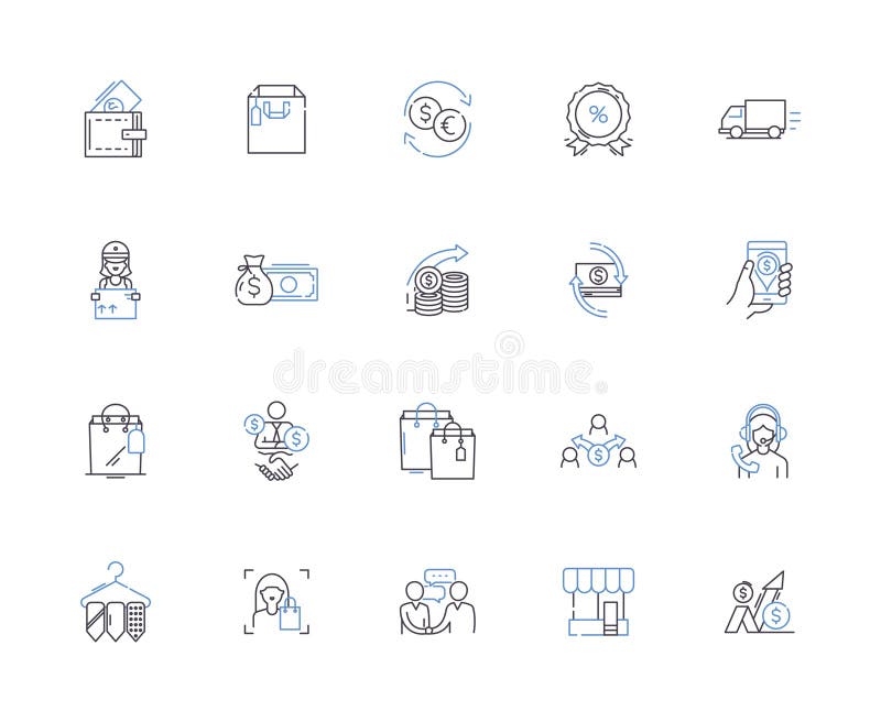 Customer Development Outline Icons Collection. Customer, Development ...