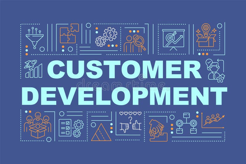 Customer Development Outline Icons Collection. Customer, Development ...