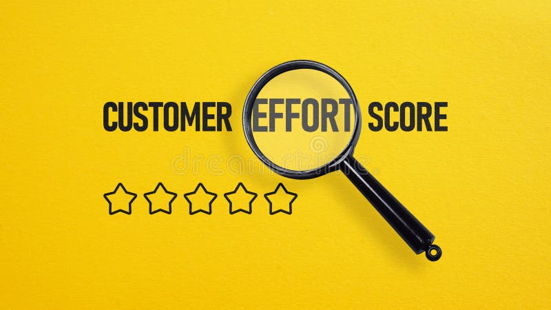 Customer Effort Score CES is Shown Using the Text Stock Image - Image ...