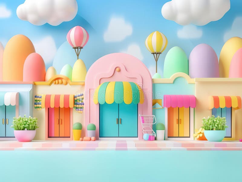 Customer Engagement, Interactive Shopping Experiences, 3D Illustration ...