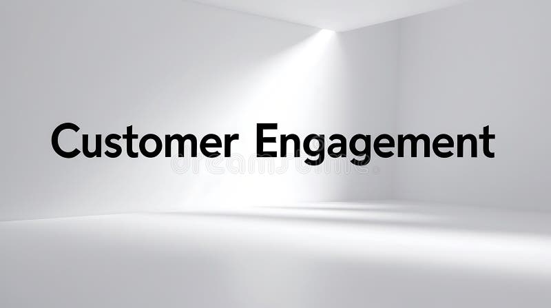 Customer Engagement Message in a Minimalistic Indoor Space with Soft ...
