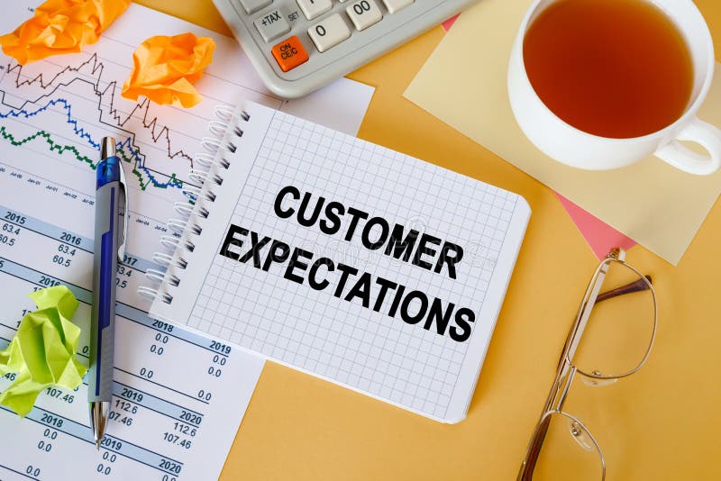 Customer Expectations is Written on a Notepad Stock Image - Image of ...