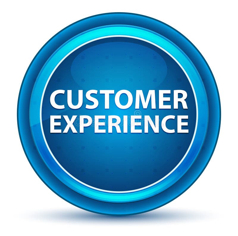 Customer Experience Eyeball Blue Round Button Stock Illustration ...