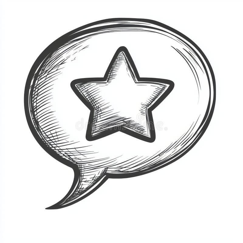 Customer Experience Feedback Icon in a Doodle Style. Hand-drawn Client ...