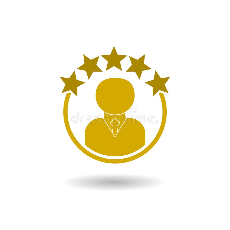 Customer Experience Icon with Shadow Stock Vector - Illustration of ...