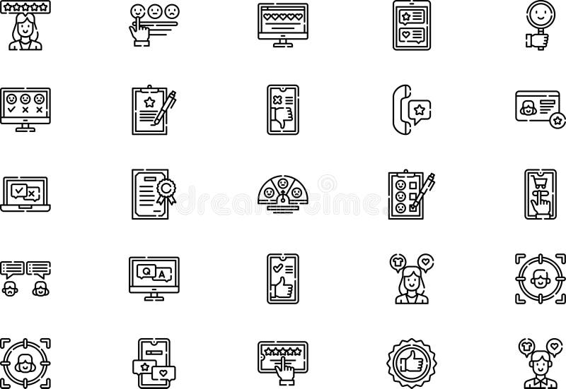 Customer Experience Icons Collection is a Vector Illustration with ...