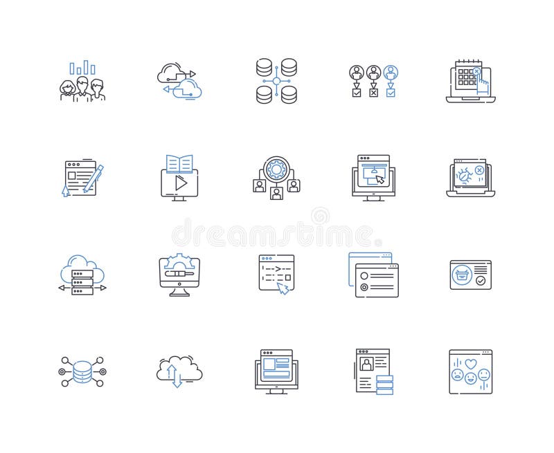 Customer Experience Line Icons Collection. Satisfaction, Loyalty ...