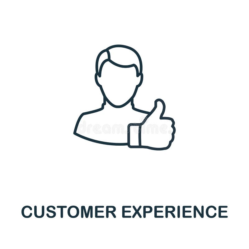 Experience Outline Vector Icon. Customer Illustration Sign ...