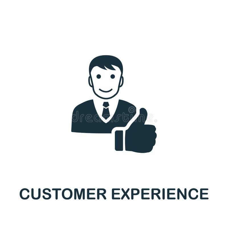 Customer Experience Vector Icon Symbol. Creative Sign from Icons ...
