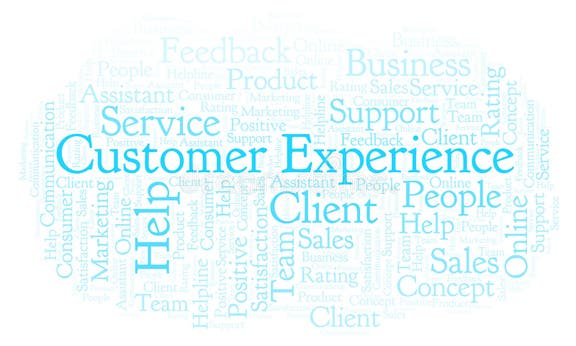 Customer Experience Word Cloud. Stock Illustration - Illustration of ...