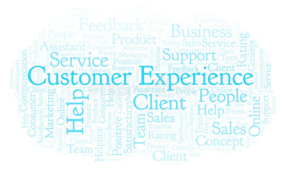 Customer Experience Word Cloud. Stock Illustration - Illustration of ...