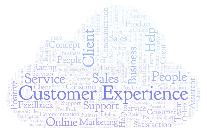 Customer Experience Word Cloud. Stock Illustration - Illustration of ...