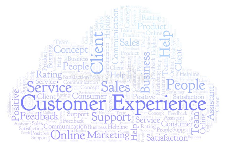 Customer Experience Word Cloud. Stock Illustration - Illustration of ...