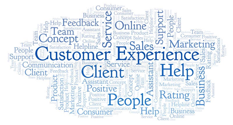 Customer Experience Word Cloud. Stock Illustration - Illustration of ...