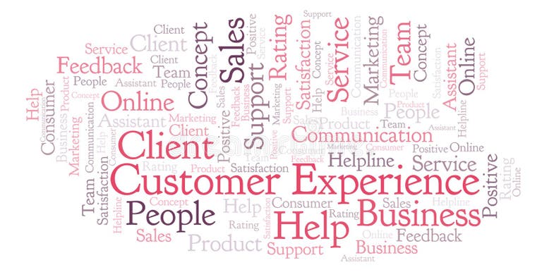 Customer Experience Word Cloud. Stock Illustration - Illustration of ...