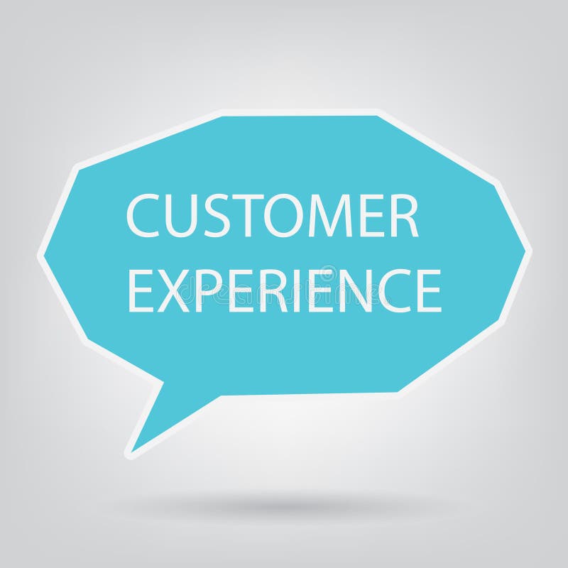 Customer Experience Written on Speech Bubble Stock Vector ...