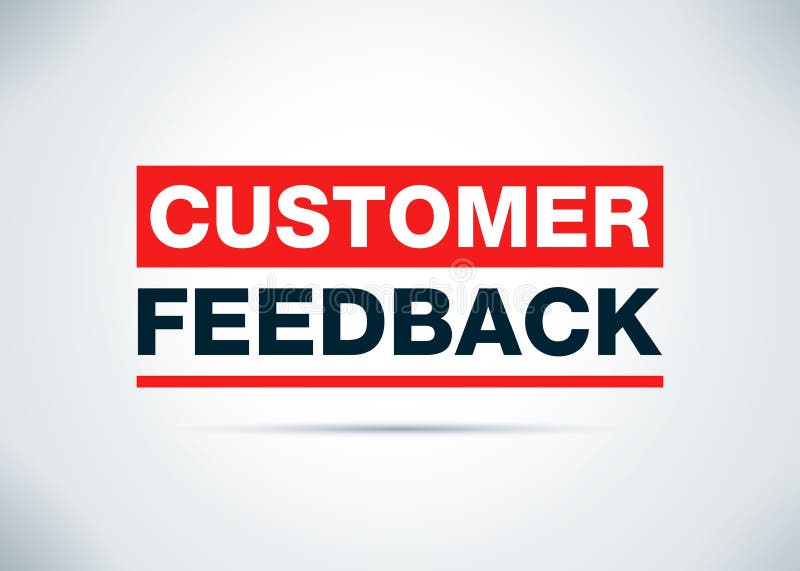 Customer Feedback Abstract Flat Background Design Illustration Stock ...