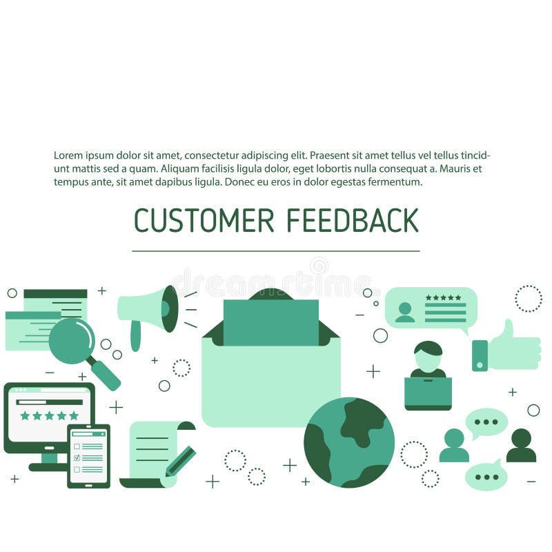 Customer feedback concept stock vector. Illustration of people - 176703161