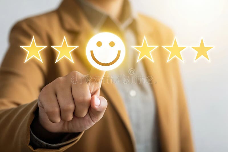 Customer Feedback Evaluation with Five Star Rating System and Smiley ...