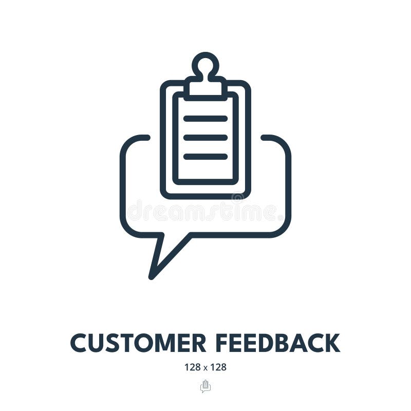 Customer Feedback Icon. Review, Rating, Ranking. Editable Stroke ...