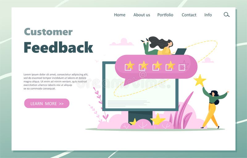 Customer Feedback Management, Vector Illustration, Perfect for Web ...