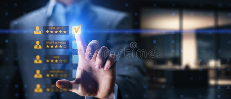 Customer Feedback and Rating System Illustrated on Virtual Interface ...