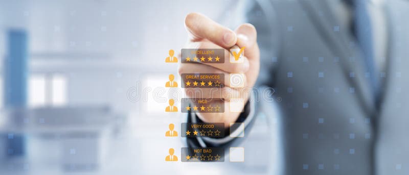 Customer Feedback and Rating System Illustrated on Virtual Interface ...