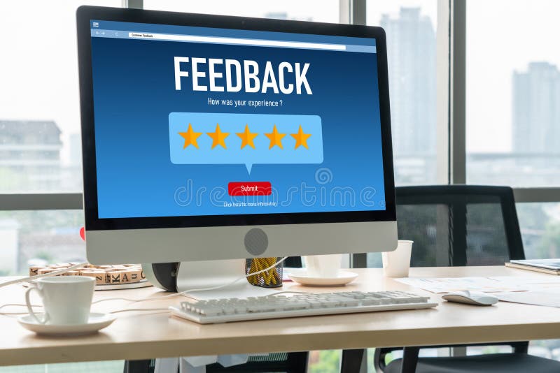 Customer Feedback and Review Analysis by Modish Computer Software Stock Photo - Image of ...
