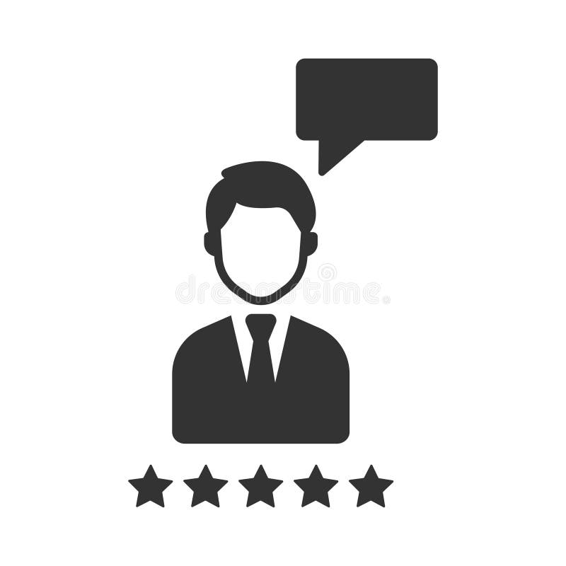 Customer Feedback, Review, Comment Icon Stock Vector - Illustration of ...