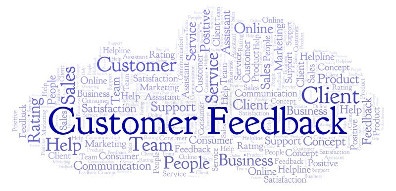 Customer Feedback Word Cloud. Stock Illustration - Illustration of ...