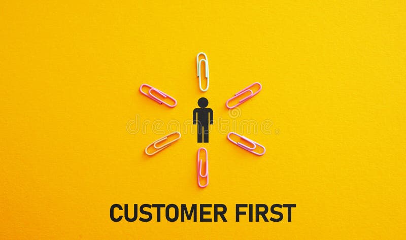Customer Focus Concept is Shown Using the Text Customer First Stock ...